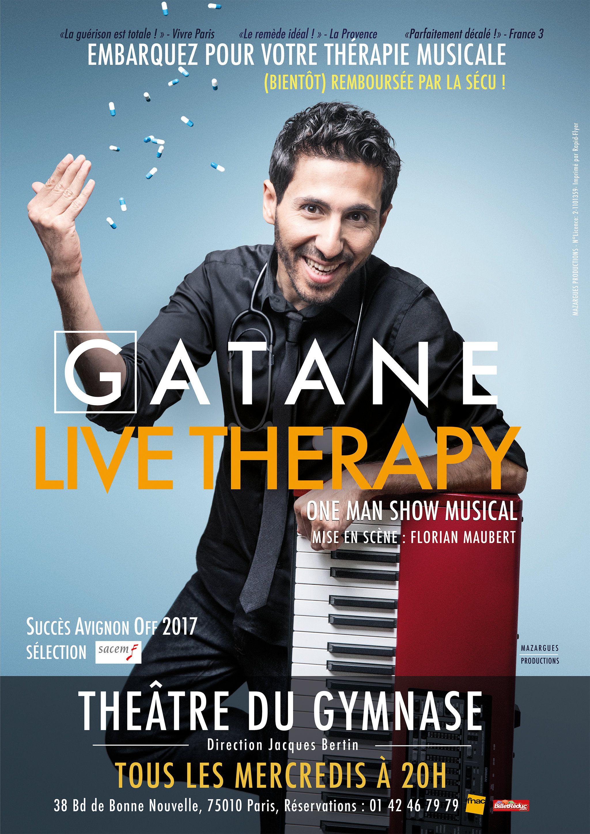 « Live Thérapie » Le premier one man musical bientôt remboursé par la ...